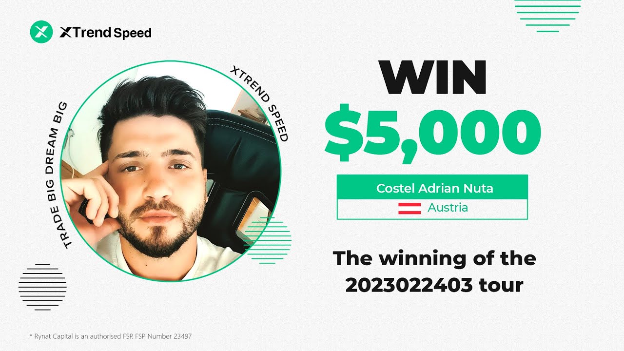 XTrend Speed - $5,000 Cash Reward! Let's congratulate Costel Adrian ...