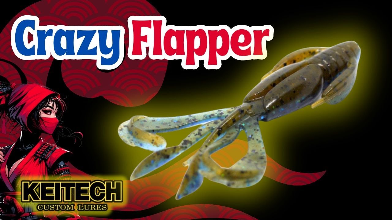 Keitech Crazy Flapper. A killer Texas rig bait by Keitech - YouTube