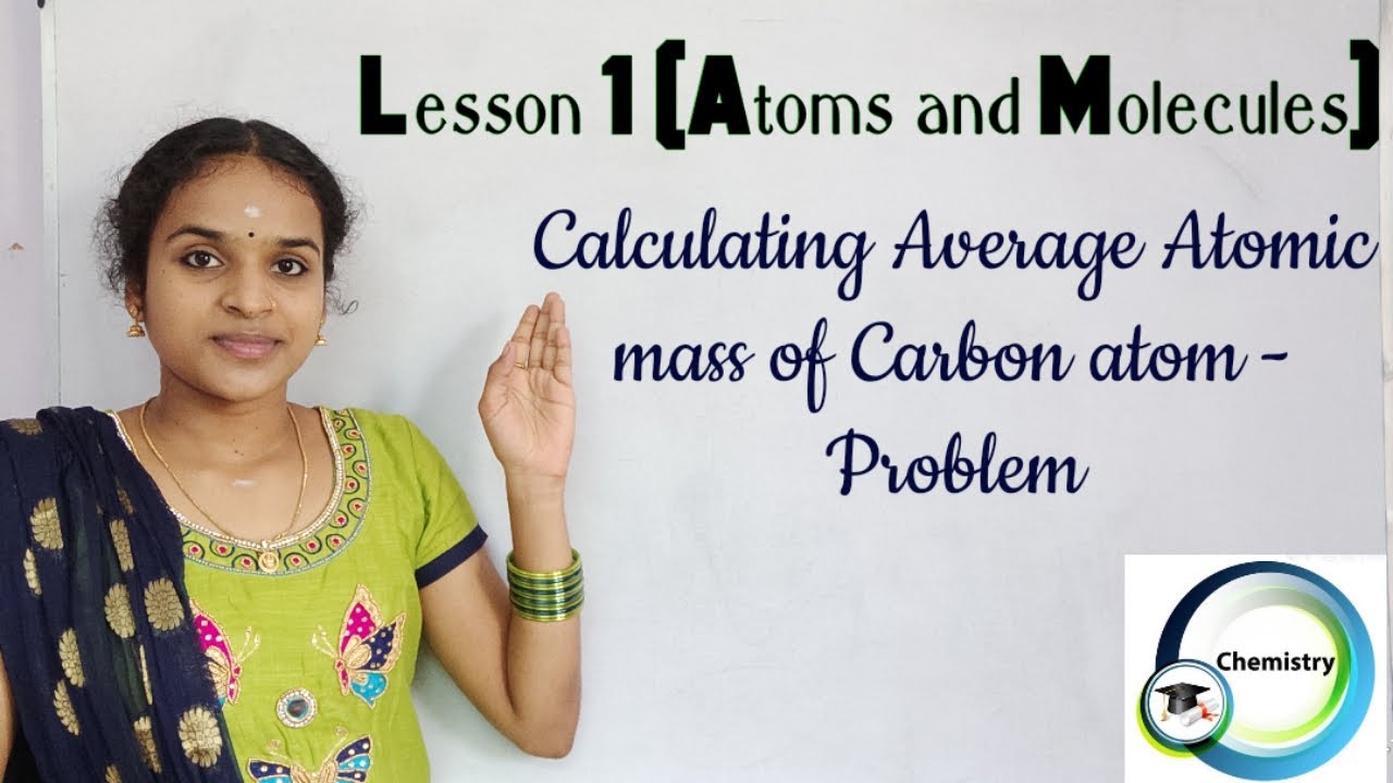Calculating Average atomic mass of carbon atom problem 1 in lesson ...