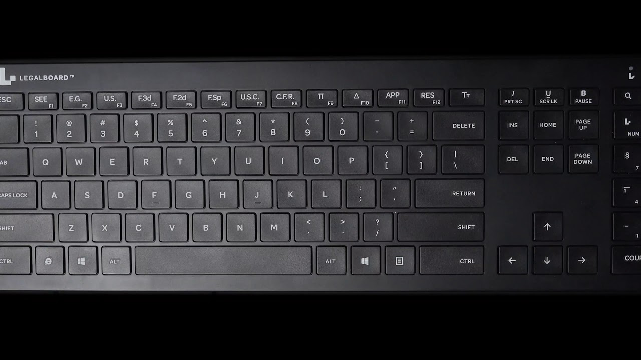 Introducing The First Wireless Legal Keyboard - YouTube