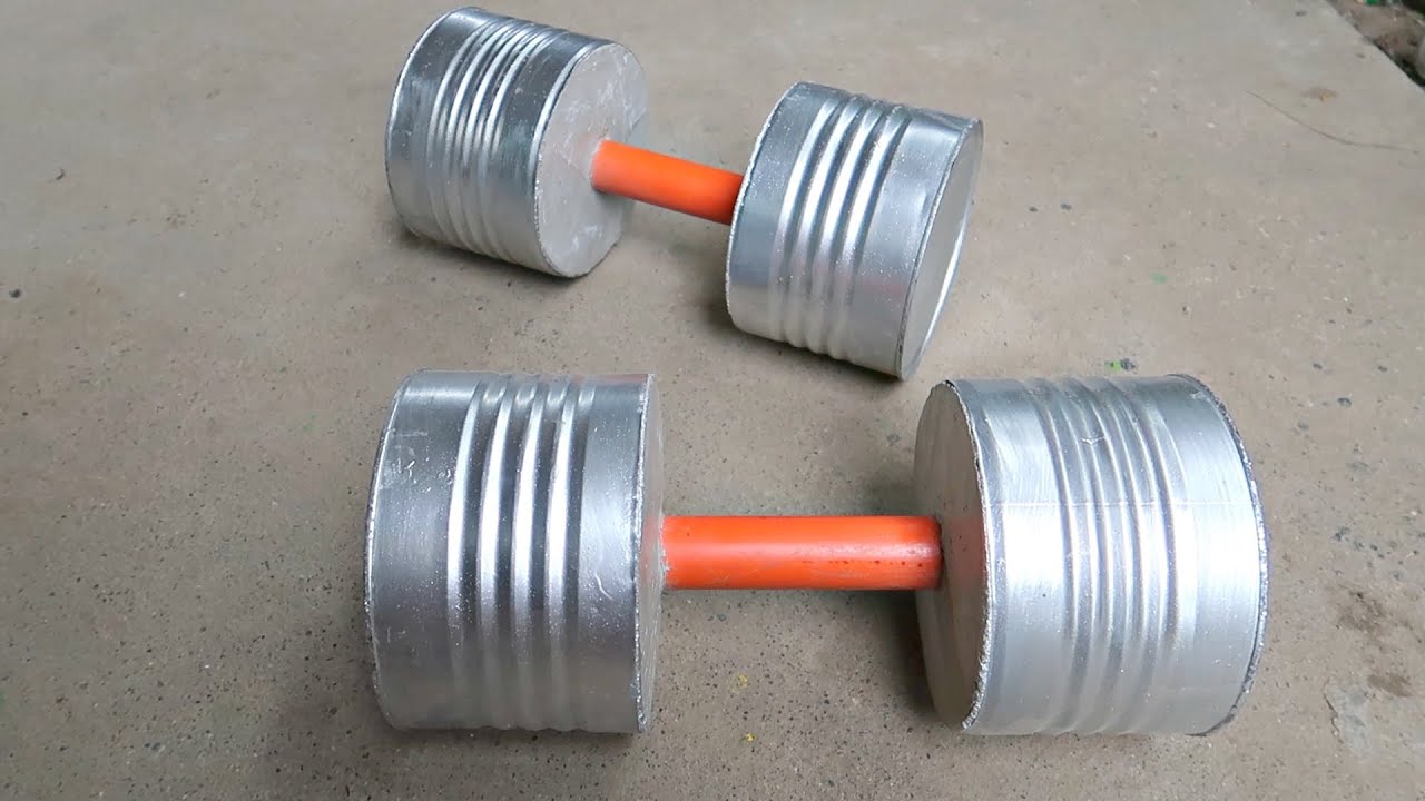 Homemade Weights - Chest Workout - YouTube