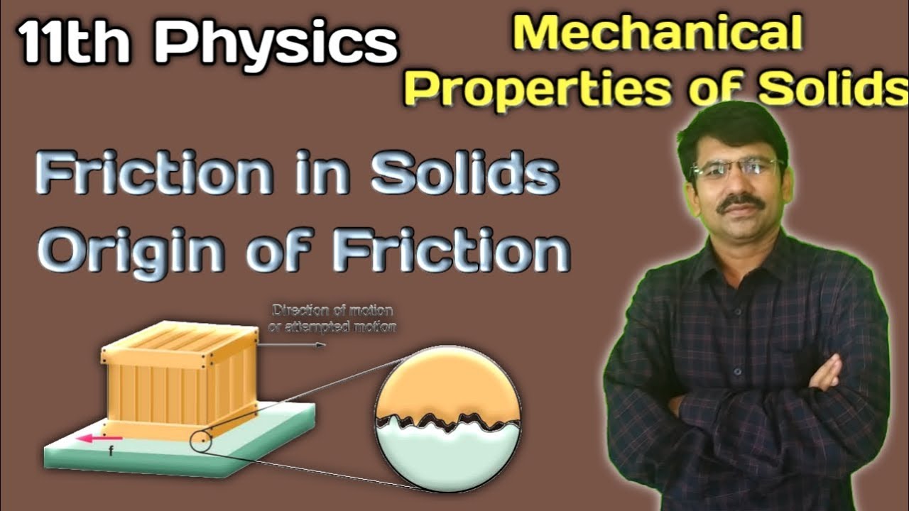 11th Physics | Mechanical Properties of Solids | Friction in Solids ...