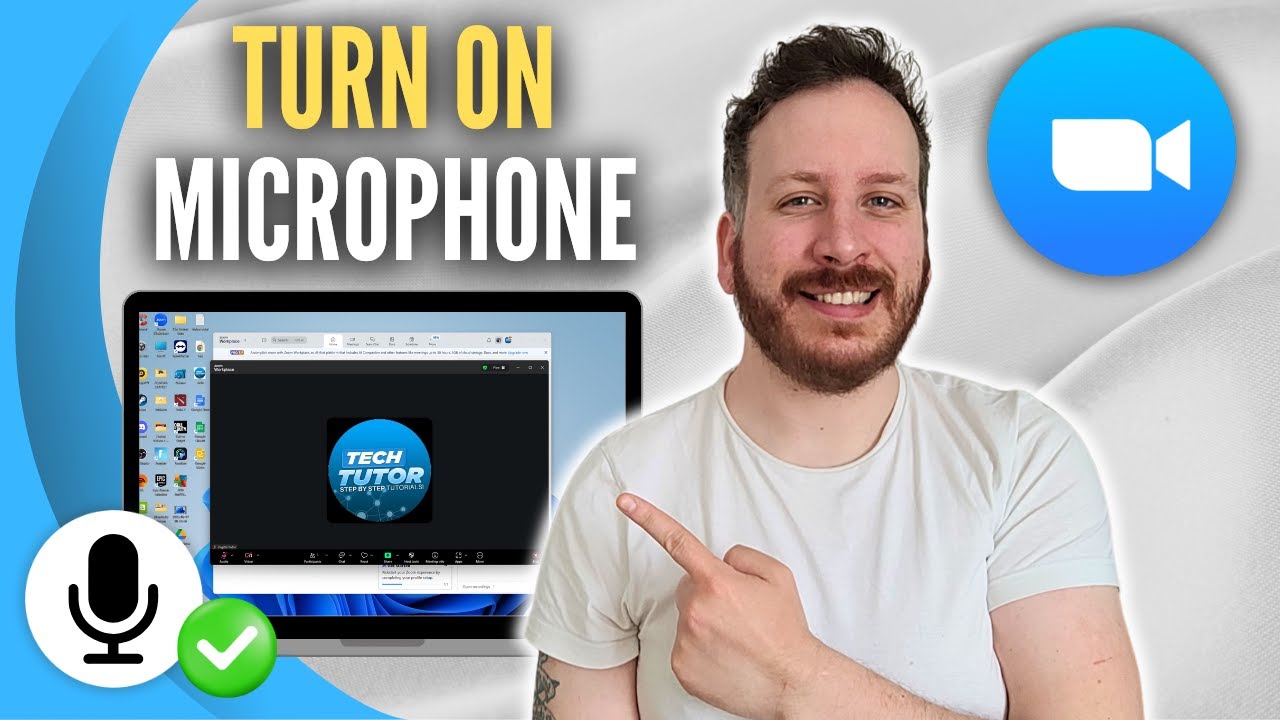 How To Turn On Microphone In A Zoom Meeting In PC - YouTube