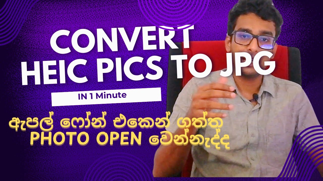 How to convert HEIC format pictures to JPG iphone - YouTube