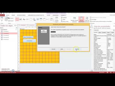 Botones de Accion en Microsoft Access - YouTube