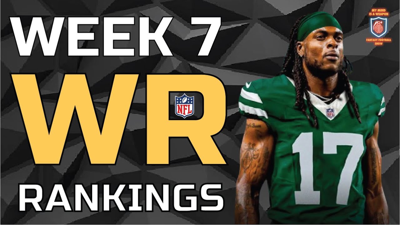 WEEK 7: WR RANKINGS TIERS (TOP 32) | Episode 100 🎉 - YouTube