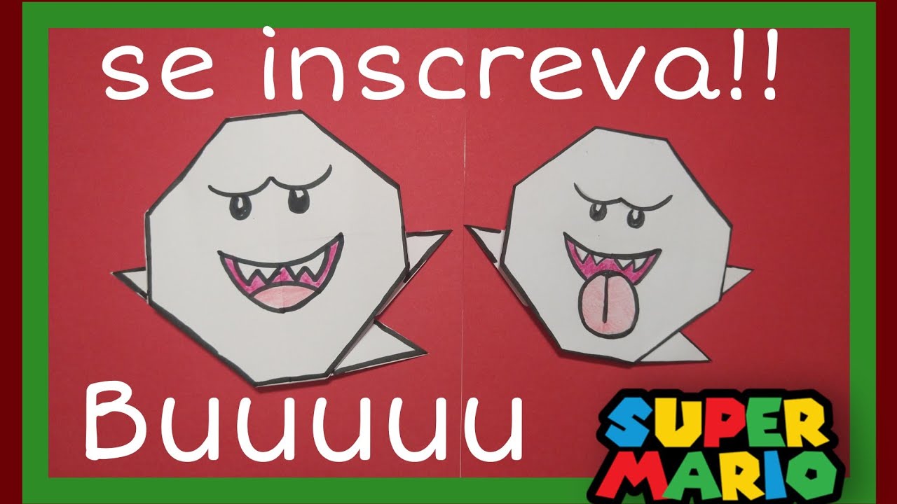Super Mario Boo Papercraft How To Make A Paper Model