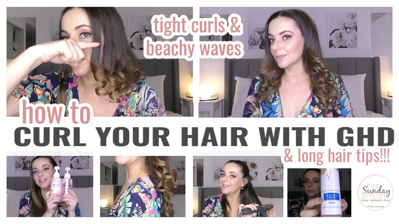 HOW TO CURL YOUR HAIR WITH GHD STRAIGHTENER - EASY BEACHY WAVES ...