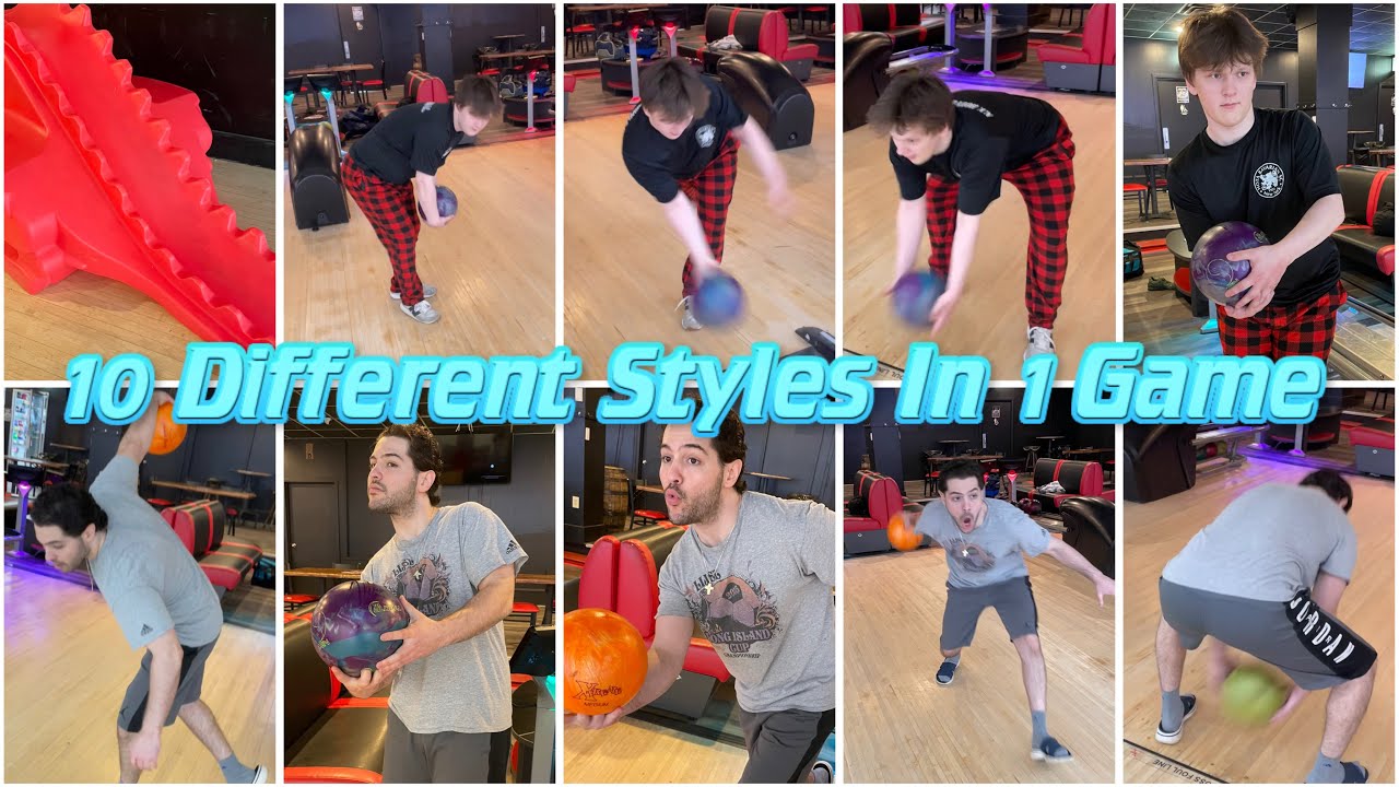 We Bowled With 10 DIFFERENT Styles In 1 Bowling Match - YouTube