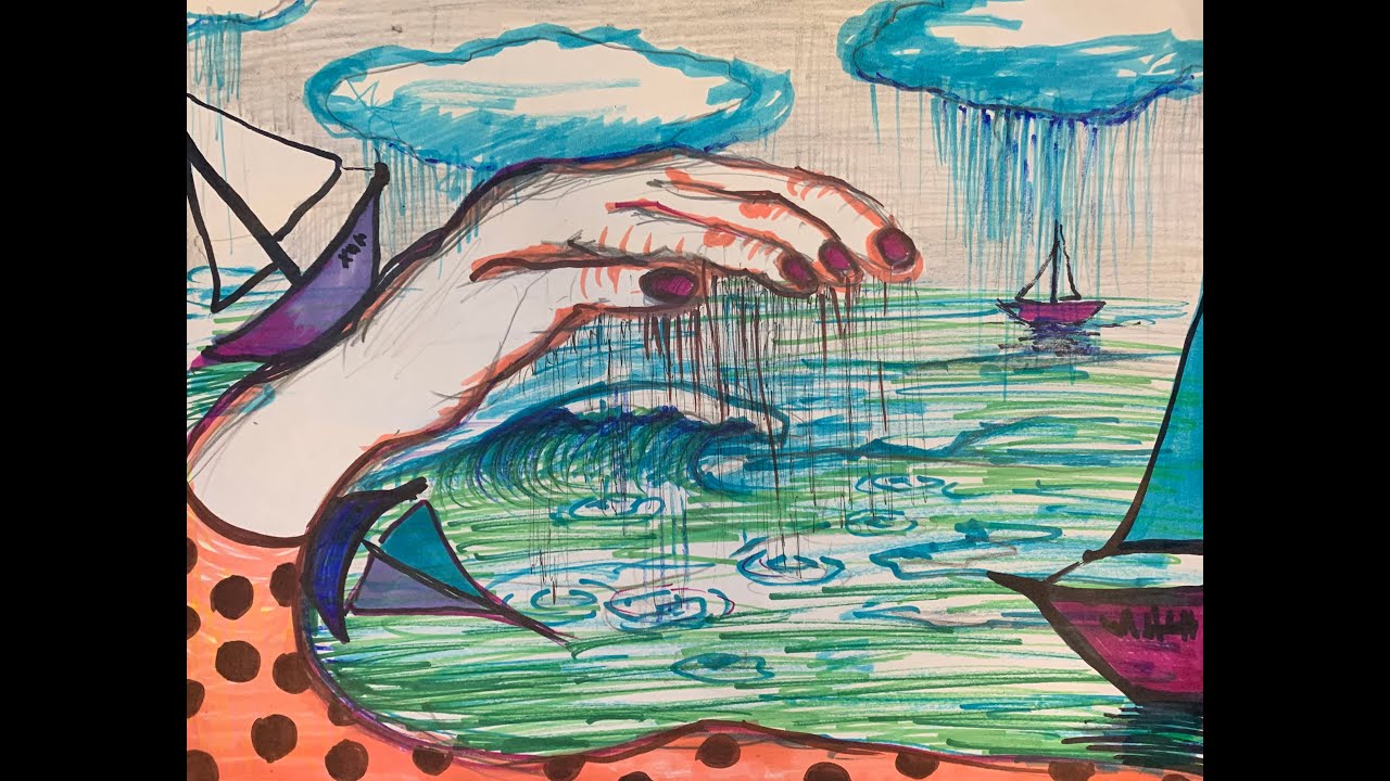 My Surreal Hand Drawing - YouTube