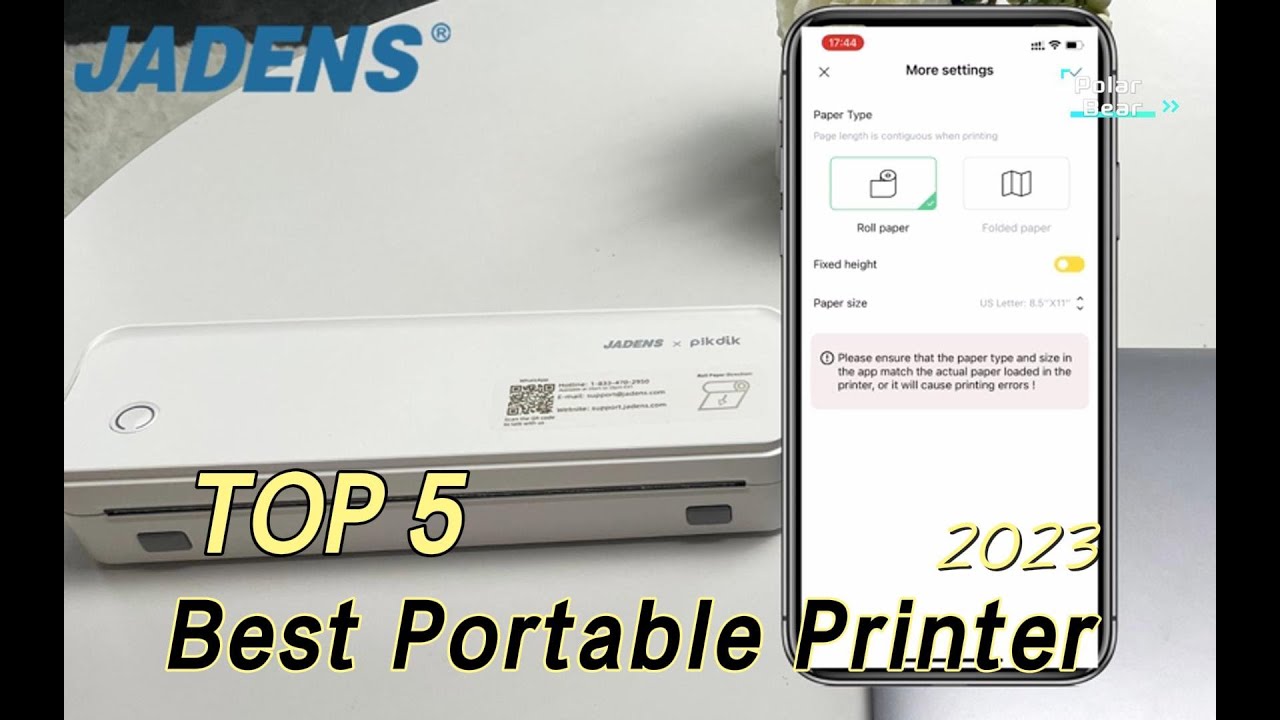 TOP 5 Best Portable Printer 2023 - YouTube