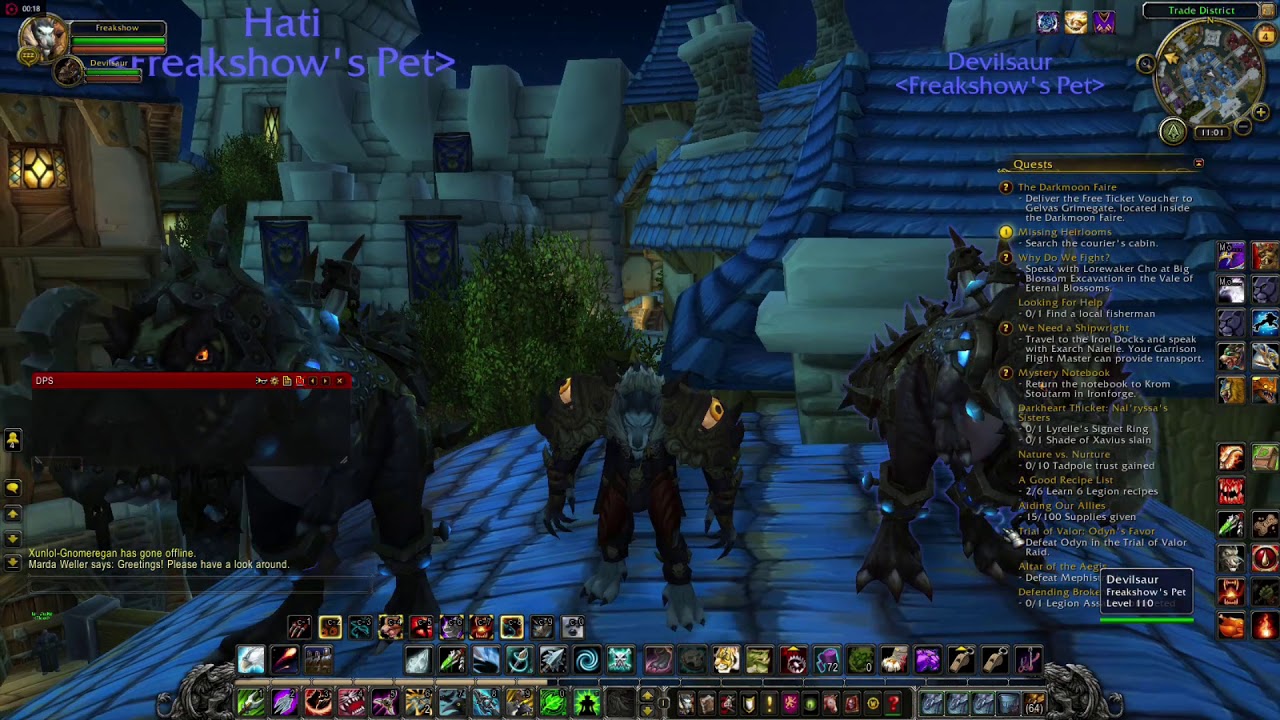 World of Warcraft Thok The Bloodthirsty Beast Master Pet!!!! - YouTube