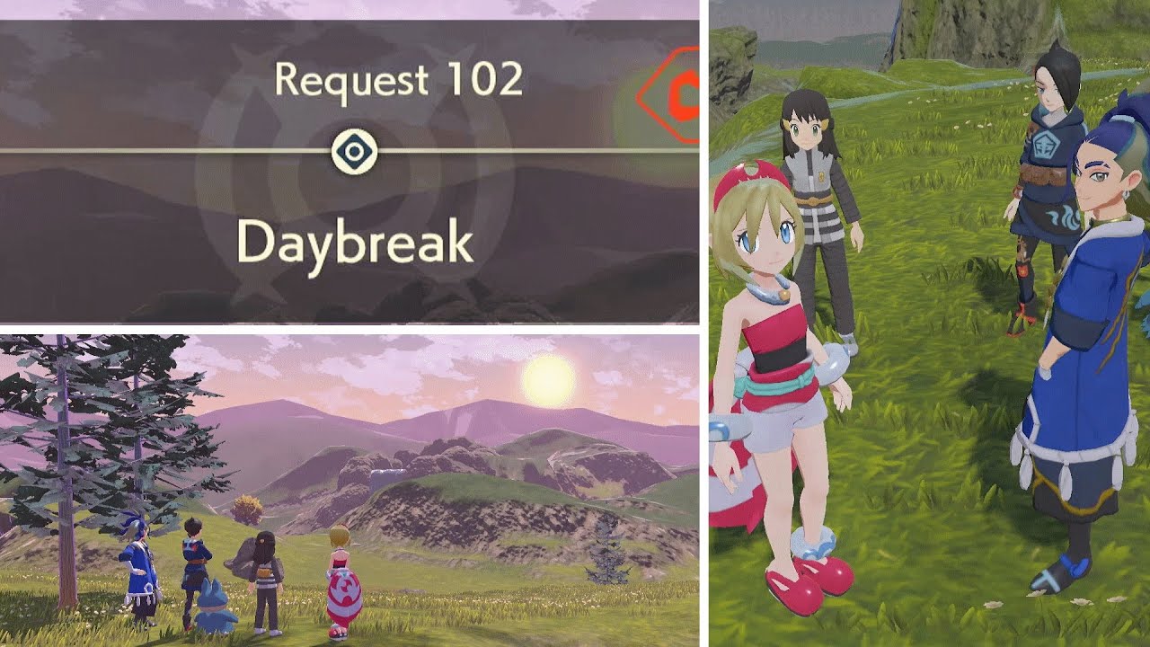 Request 102 | Daybreak | Adaman | Irida | Obsidian Fieldlands | Pokemon ...