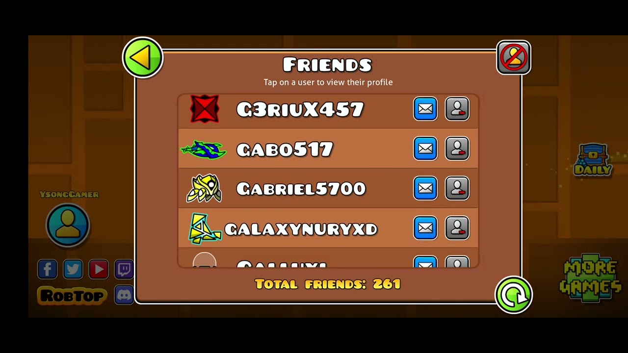 My GD Friend List (30/11/2024) - YouTube