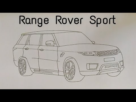 How to draw a Range Rover Sport - YouTube