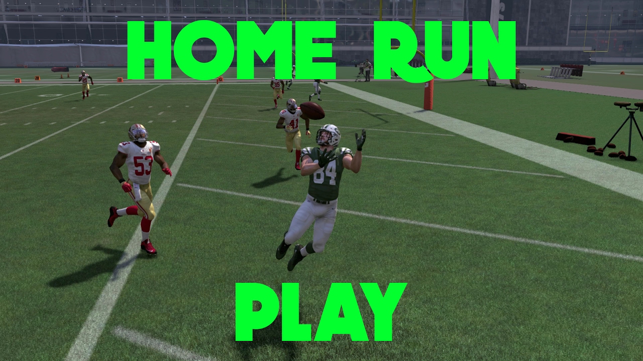 HOME RUN PLAY! 1 PLAY TOUCHDOWN AGAINST COVER 2! Madden 17 - YouTube