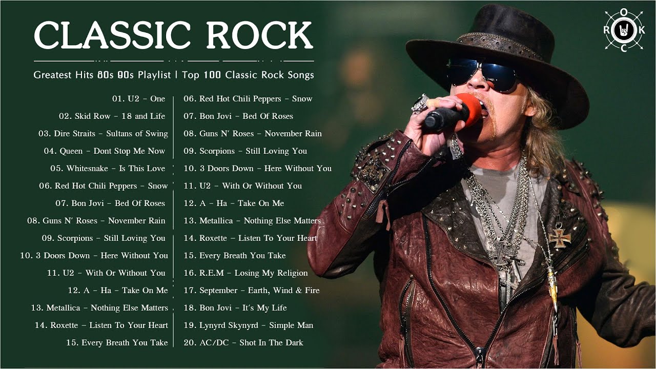Classic Rock 80s 90s | Greatest Hits 80s 90s Playlist | Top 50 Best ...