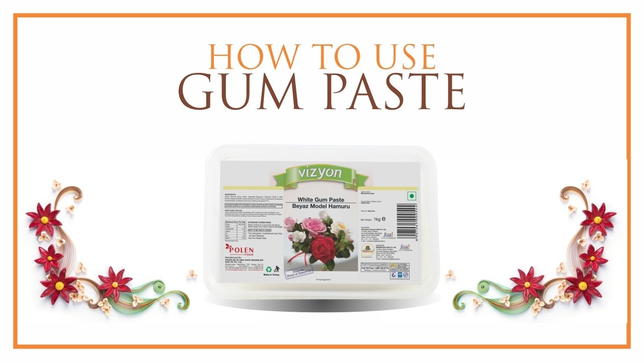 How to use Gumpaste for Cake Decoration? - YouTube