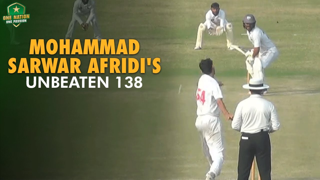 Mohammad Sarwar Afridi's unbeaten 138 | FATA vs Dera Murad Jamali ...