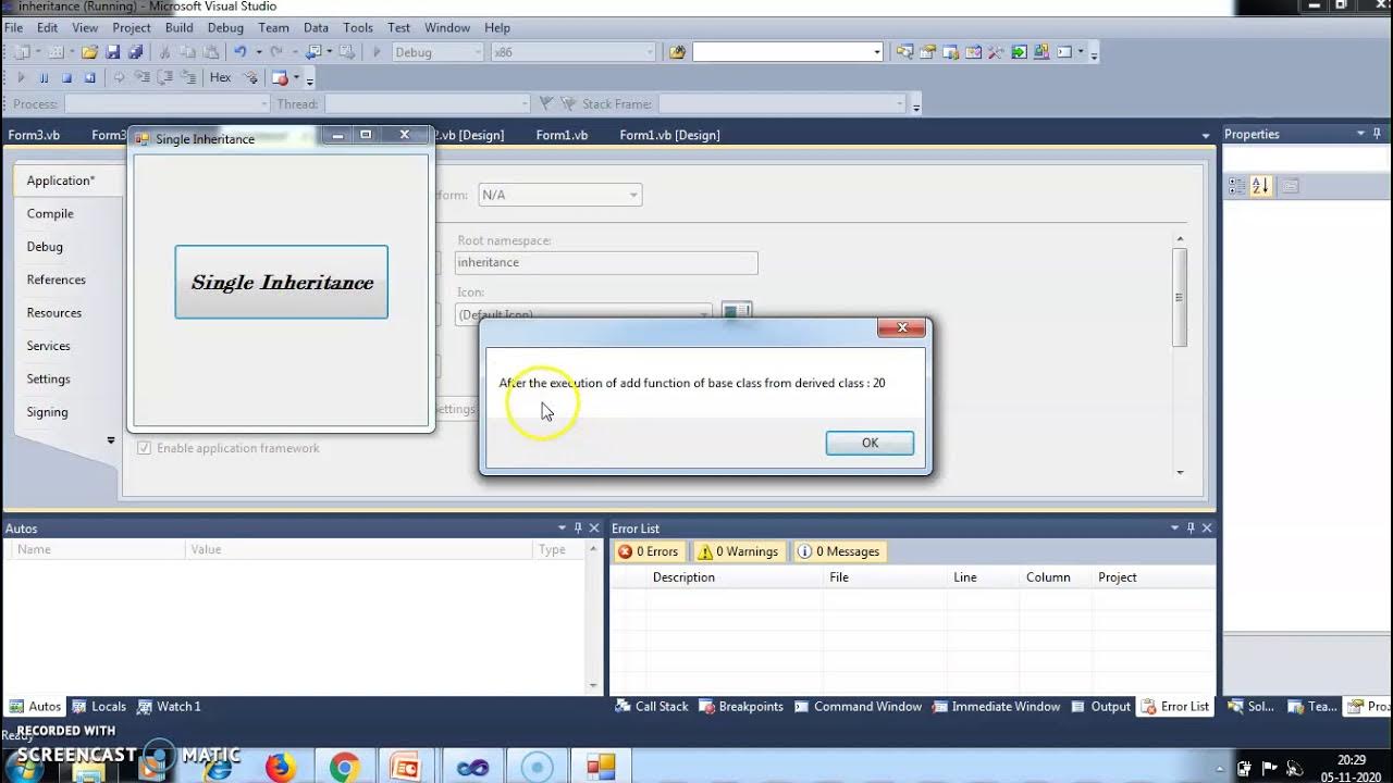 Inheritance in vb.net and it types - YouTube