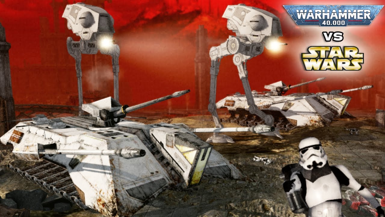 STAR WARS vs WARHAMMER 40K: Galactic Empire vs Death Korps of Krieg ...
