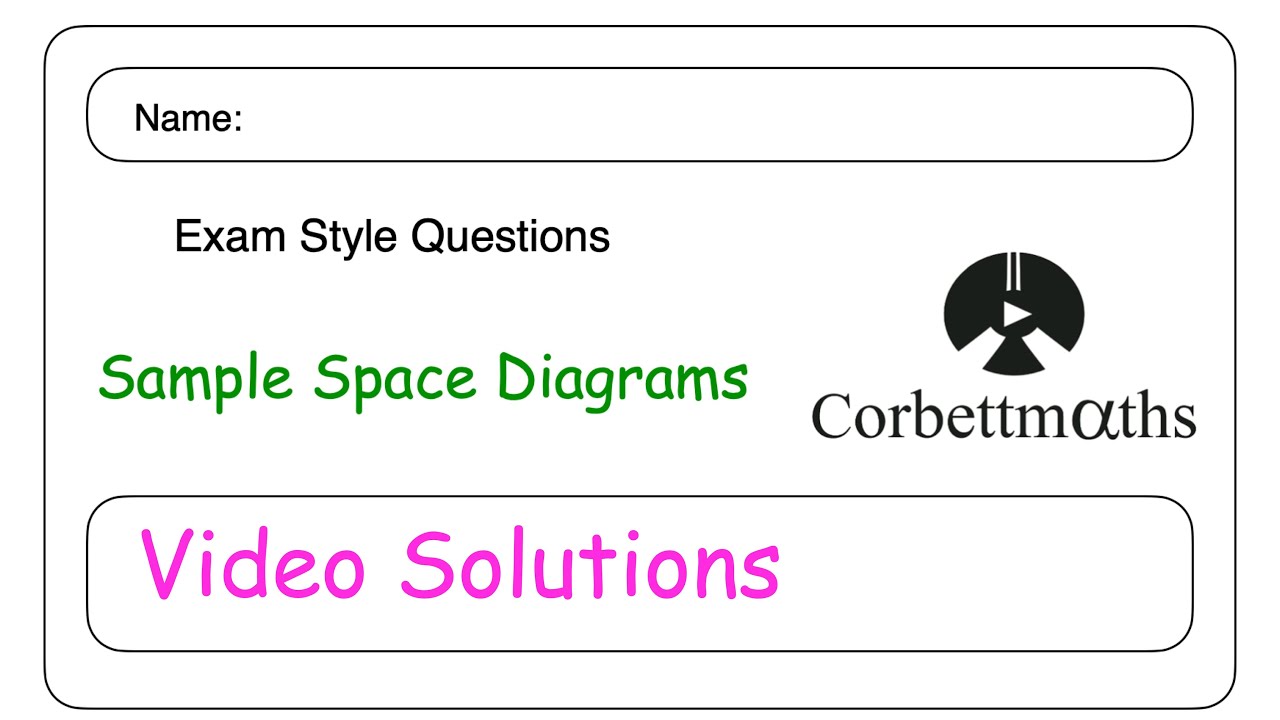 Sample Space Answers - Corbettmaths - YouTube