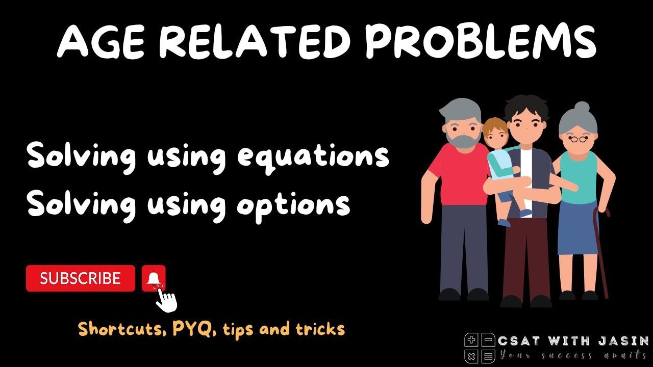 Lecture 27 - AGE RELATED PROBLEMS|EASY TRICKS|UPSC|CSAT|BANK|SSC| - YouTube