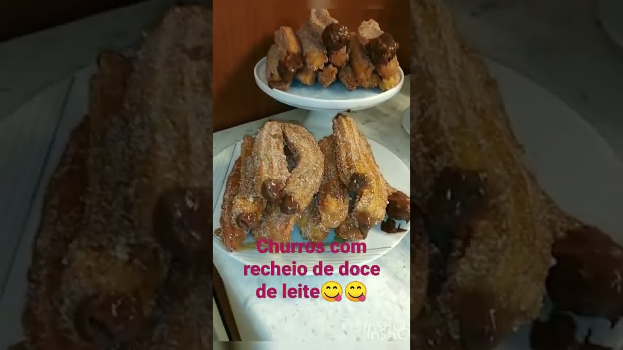 churros recheados com Doce de leite caseiro - YouTube
