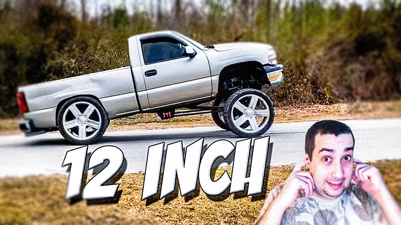 12 INCH LIFTED FRONT! THE HIGHEST SQUATTED TRUCK IN THE WORLD? - YouTube