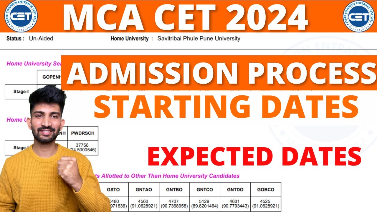 MCA CET Admission Process Starting Dates 2024 | When Mca Cet Admission ...