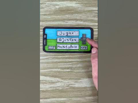 Juego Minecraft en un Teléfono de Papel - Diy paper game #shorts - YouTube