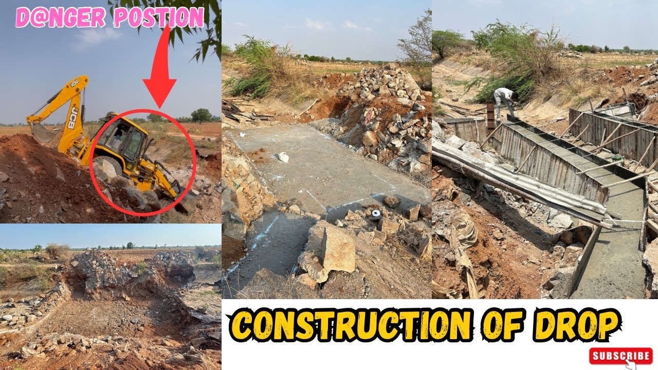 Construction 🚧 of Drop for canal || Construction 🦺 techniques || - YouTube