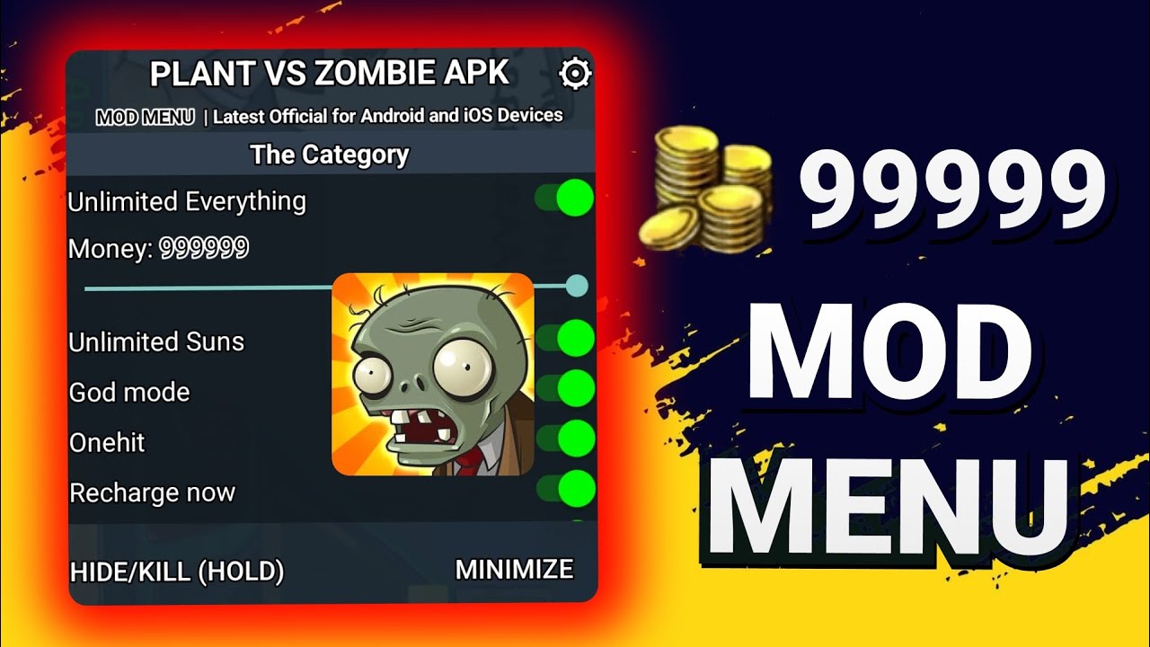 Plants vs Zombies MOD MENU V9.2024 (All Plants Unlocked, Max Level ...