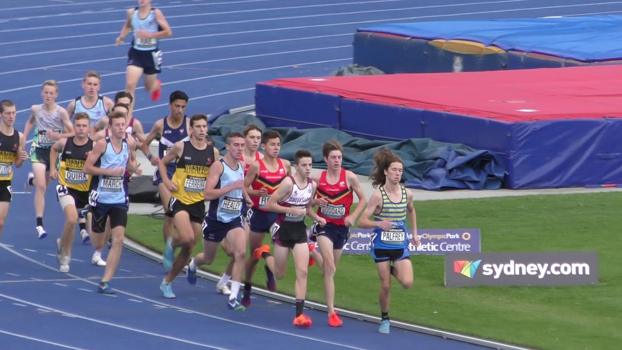 1500m U17M Final Tom Palfrey 3:59.09 Australian Athletics Championships ...