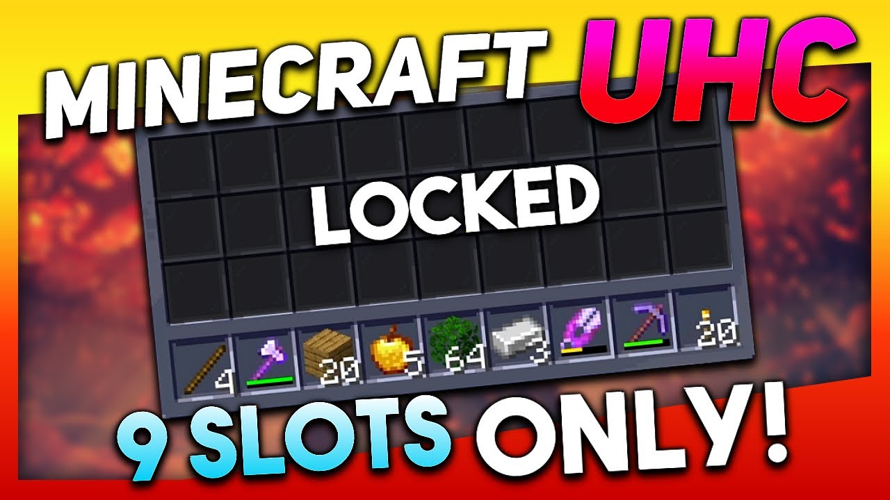Minecraft UHC But You Can Only Use 9 Inventory Slots - YouTube