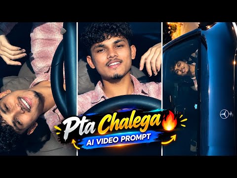 Pata Chalega Song Car Driving AI Video Editing 🔥 | Trending Reels AI Video Prompt 2026