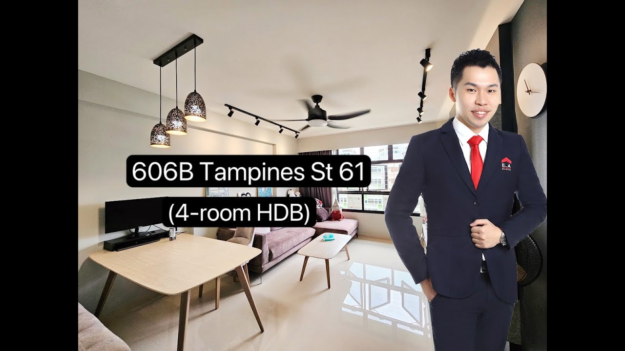 FOR SALE (4A): Blk 606B Tampines Street 61 - YouTube