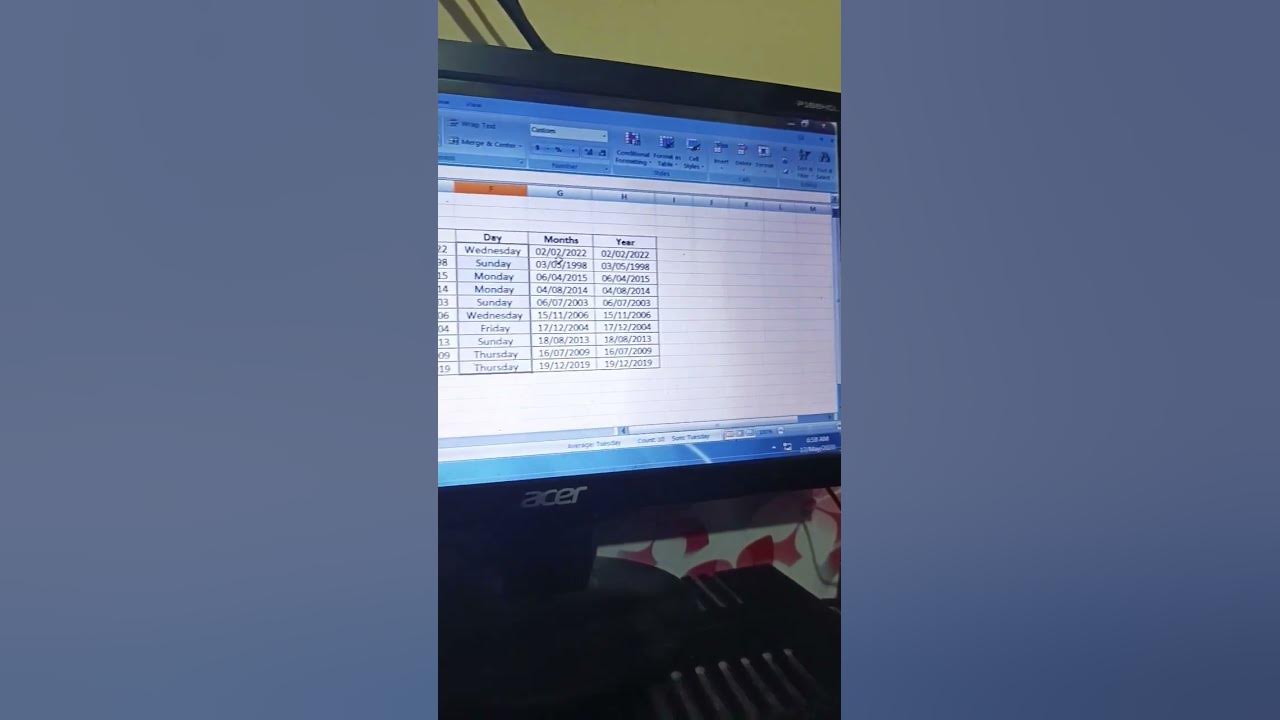 Excel Interview Question Day Month Year In Excel Excel Exceltips Exceltutorial Msexcel
