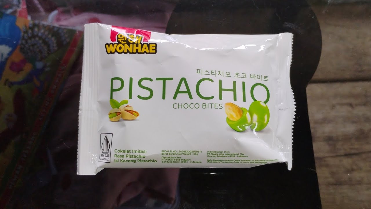 Review Produk #3625: Wonhae Pistachio Choco Bites - YouTube
