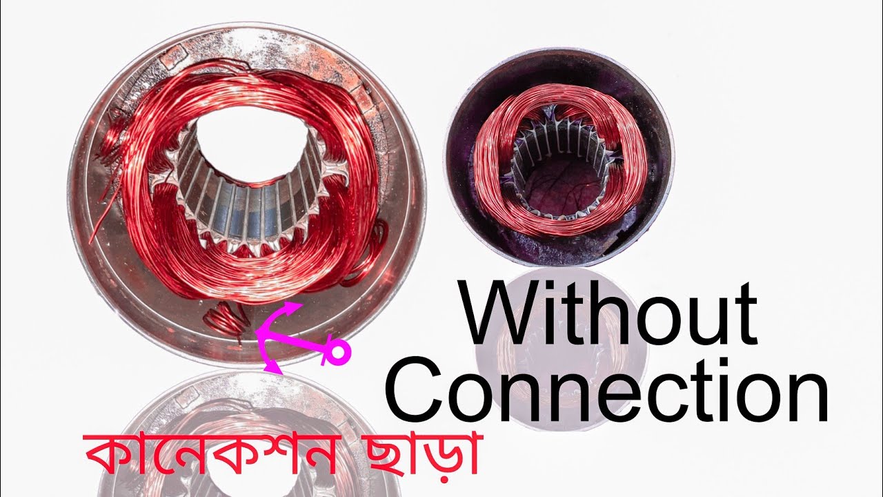 Single Phase Motor Rewinding Do it simply - YouTube