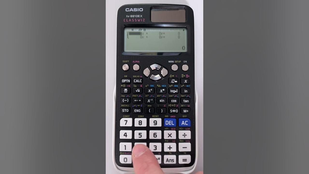 Lineares Gleichungssystem mit Taschenrechner lösen | Casio fx-991DE X - YouTube
