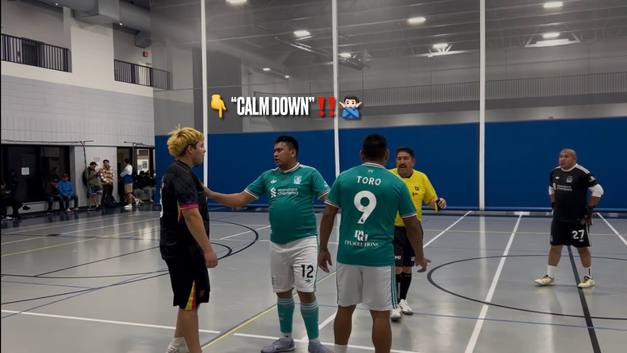 FUTSAL SOCCER Player Stops Players from FIGHT! *HEATED* - YouTube