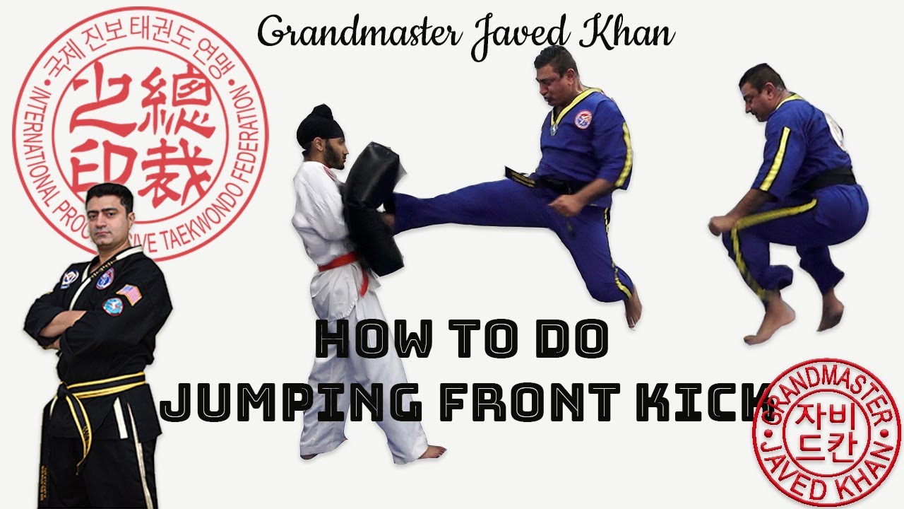 How to Do The Jumping Front Kick - Free Tutorial - YouTube