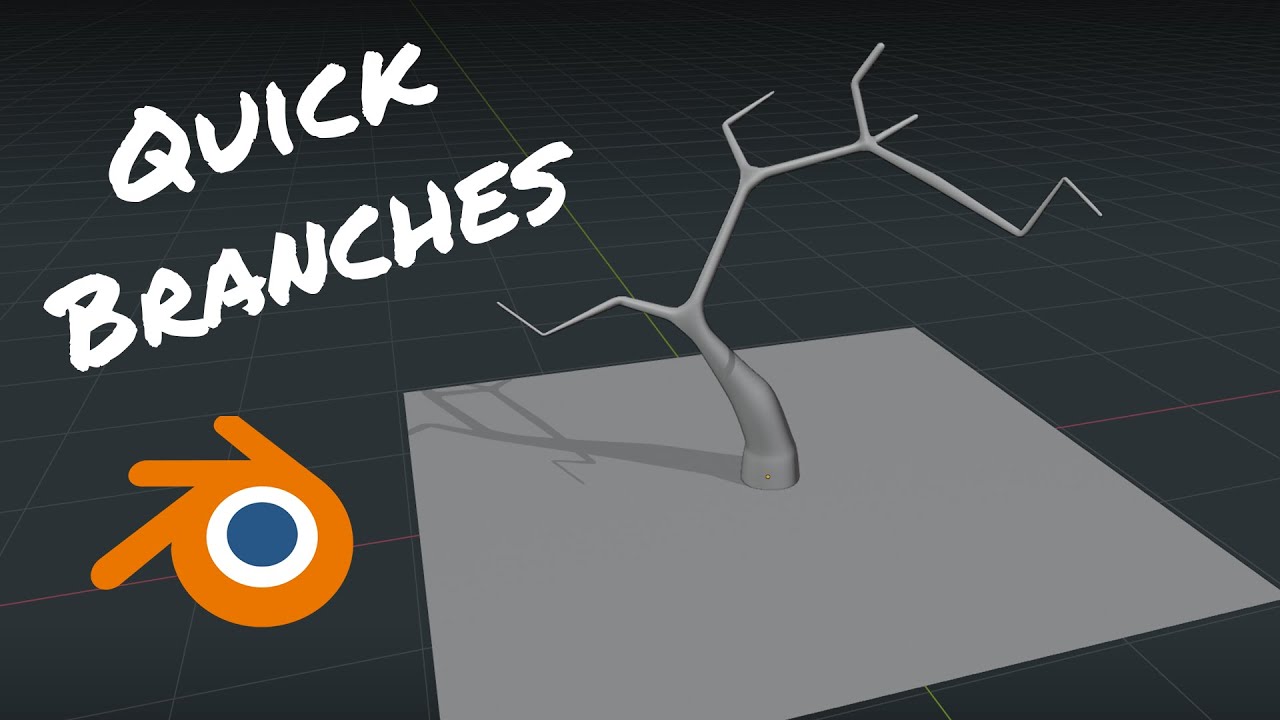 Create quick branches using Skin Modifier in Blender - YouTube