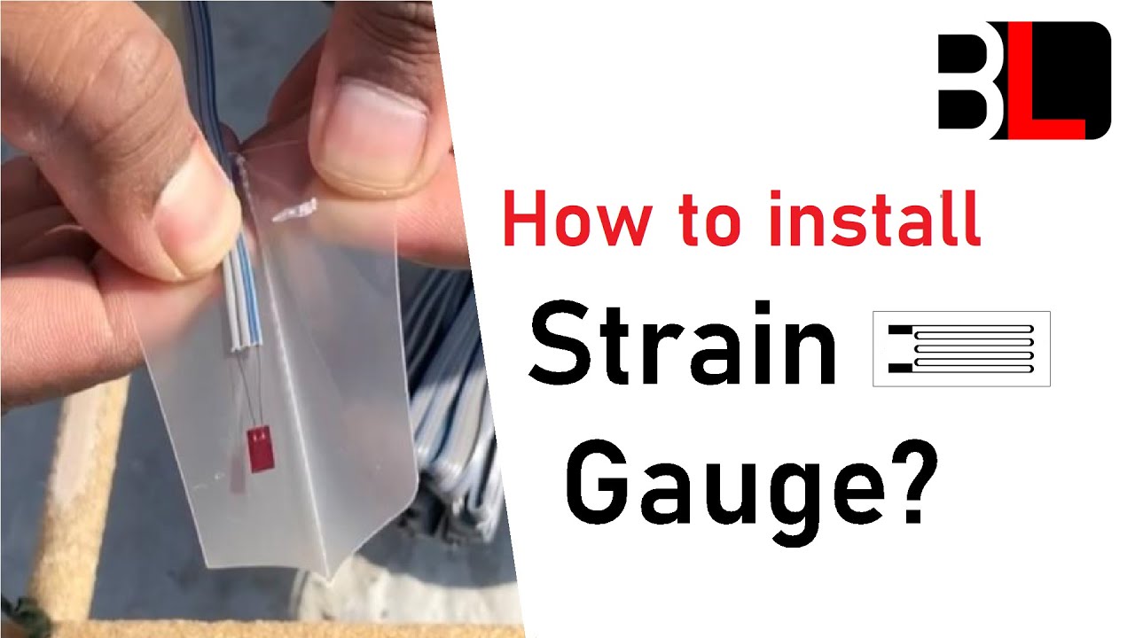 How to install FLAB-type electrical strain gauge? Step-by-step - YouTube