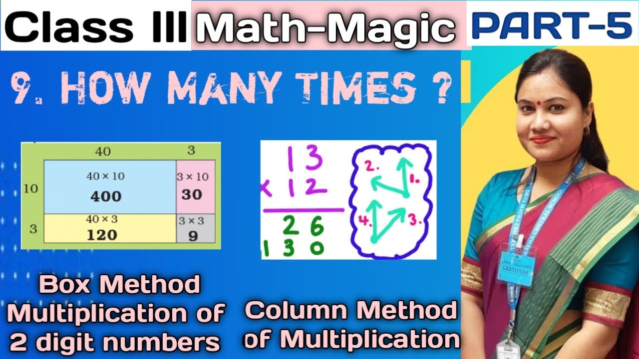 How Many Times? Class3 Maths Chapter 9 (Part 5) / Class 3 Maths Column ...