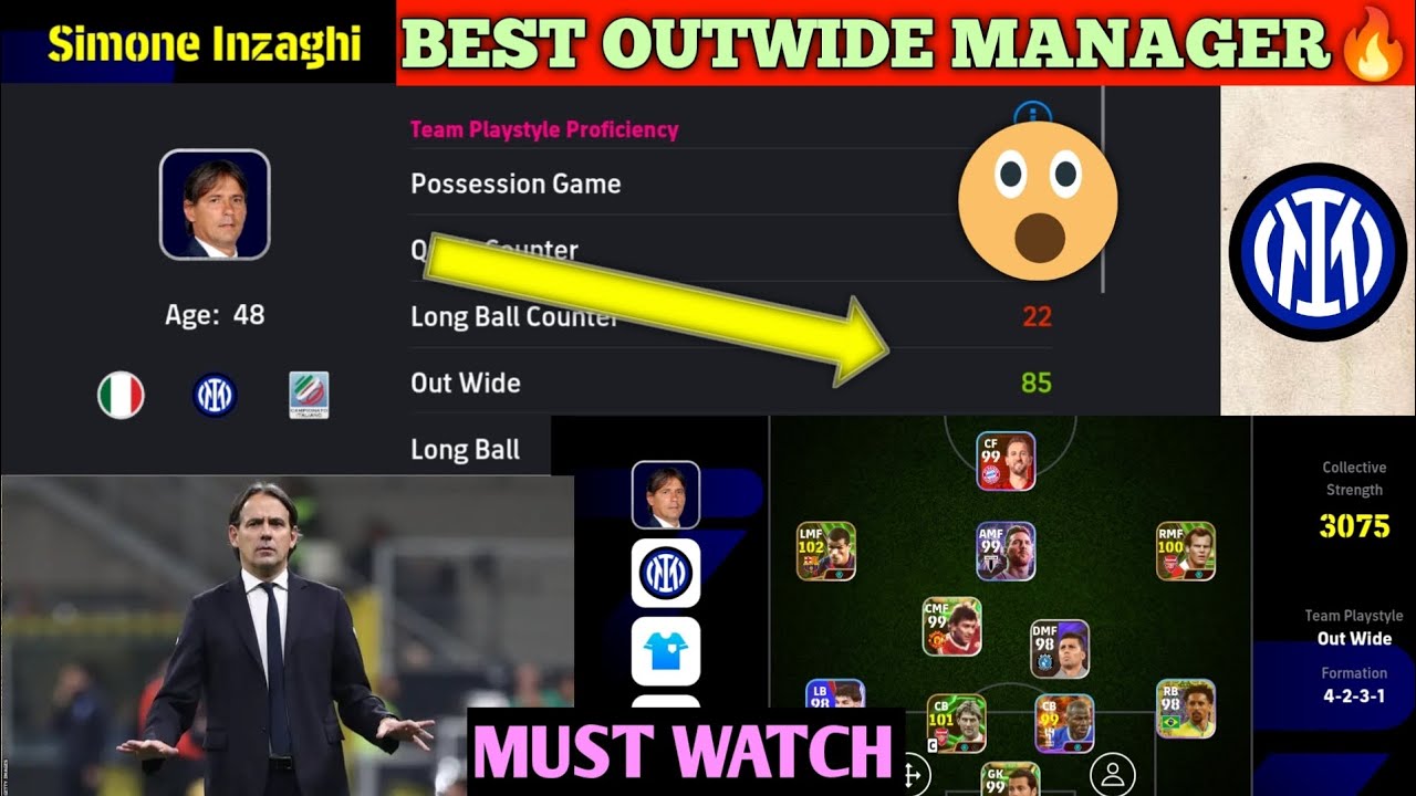 SIGNING INTER MILAN MANAGER - SIMONE INZAGHI🔥| BEST OUTWIDE MANAGER 🤩 ...
