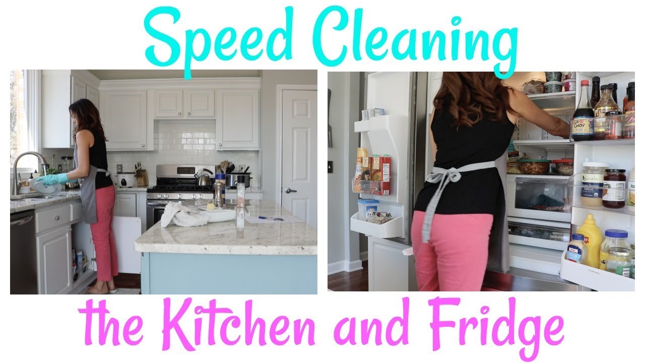 Speed Clean with Me | Speed Cleaning My Kitchen and Fridge - YouTube