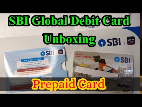 SBI Global Debit Prepaid Card Unboxing | SBI Debit card unboxing | sbi ...