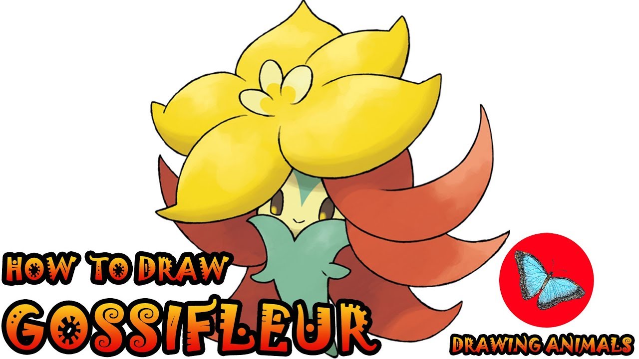 How To Draw Gossifleur Pokemon | Drawing Animals - YouTube